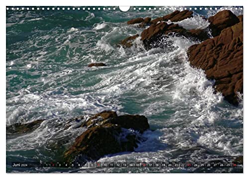 Rock in the surf (Wall Calendar 2024 DIN A3 Landscape), CALVENDO 12 Month Wall Calendar