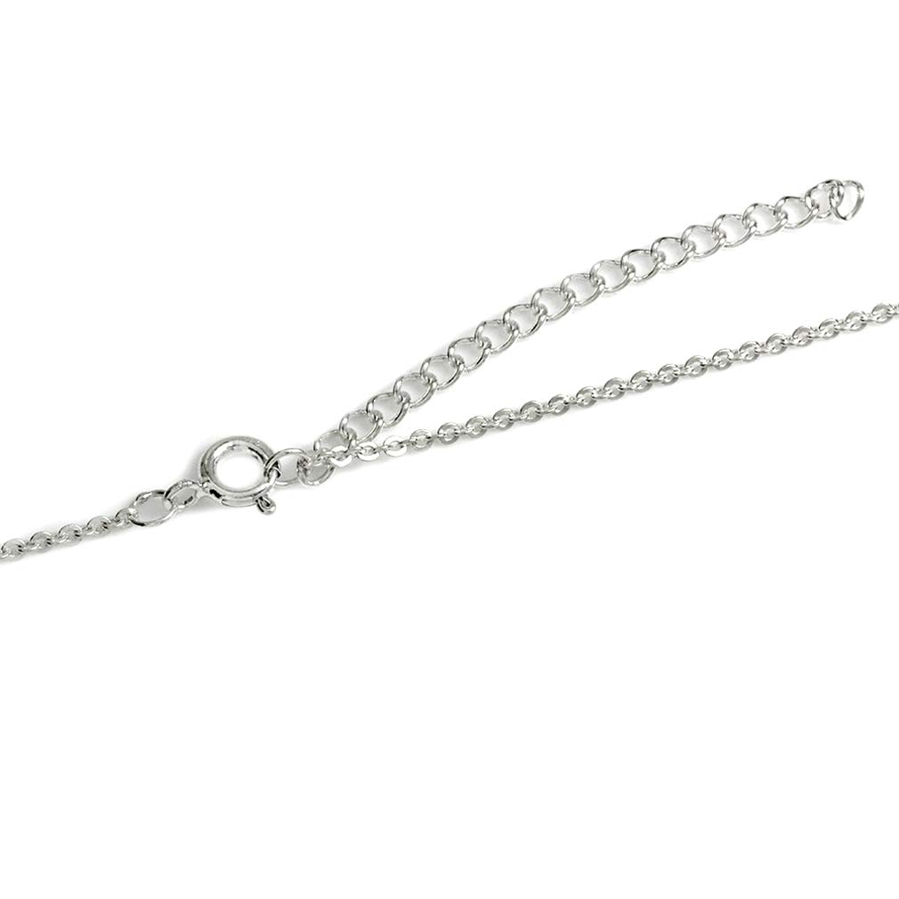 Silvershake 925 Sterling Silver Love Heart Angel Wing Pendant with 16 to 18 Inch Chain Necklace