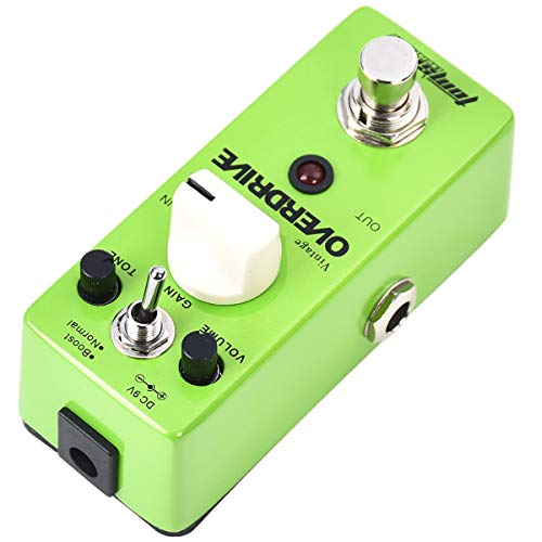 Tom'sline Overdrive Effect Pedal - Mini Guitar Vintage Overdrive 2 Modes for Electric Guitar with True Bypass (AGR-5D) …