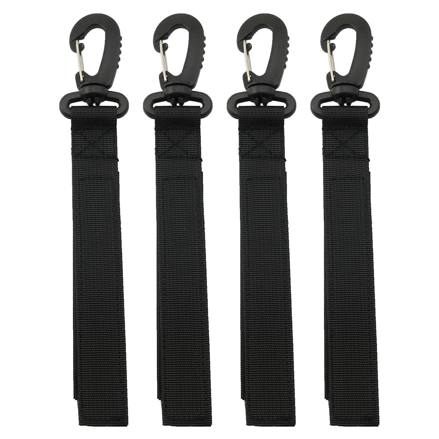 ZRM&E 4pcs Outdoor Eagle Beak Webbing Buckle Inflatable Boat Paddle Keeper Paddle Holder Paddle Clip Stainless Steel Hook Nylon Ribbon Canoe Oar Hook
