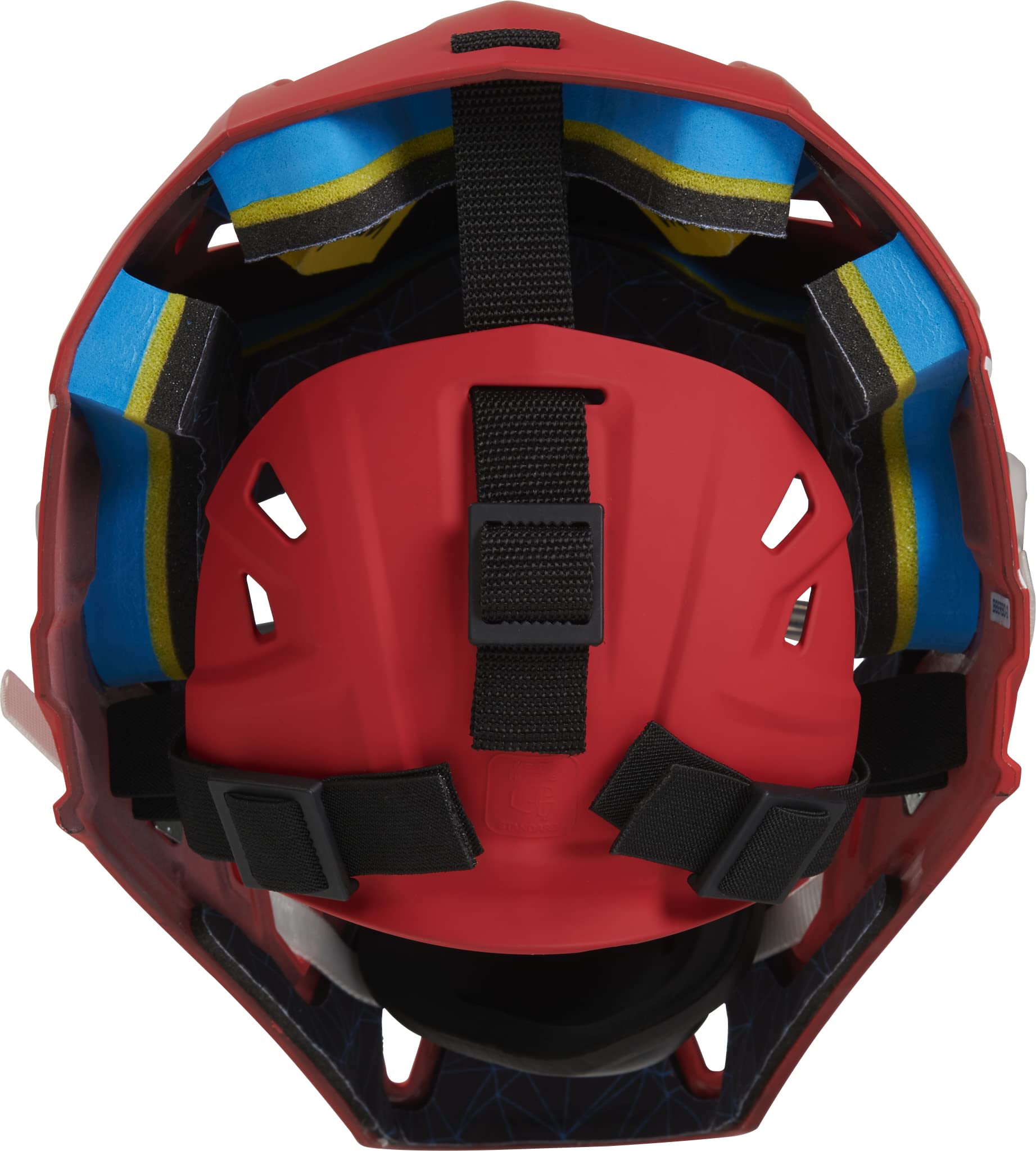 Rawlings | MACH Catcher's Helmet | Baseball | Junior (6 1/2" - 7") | Scarlet/White