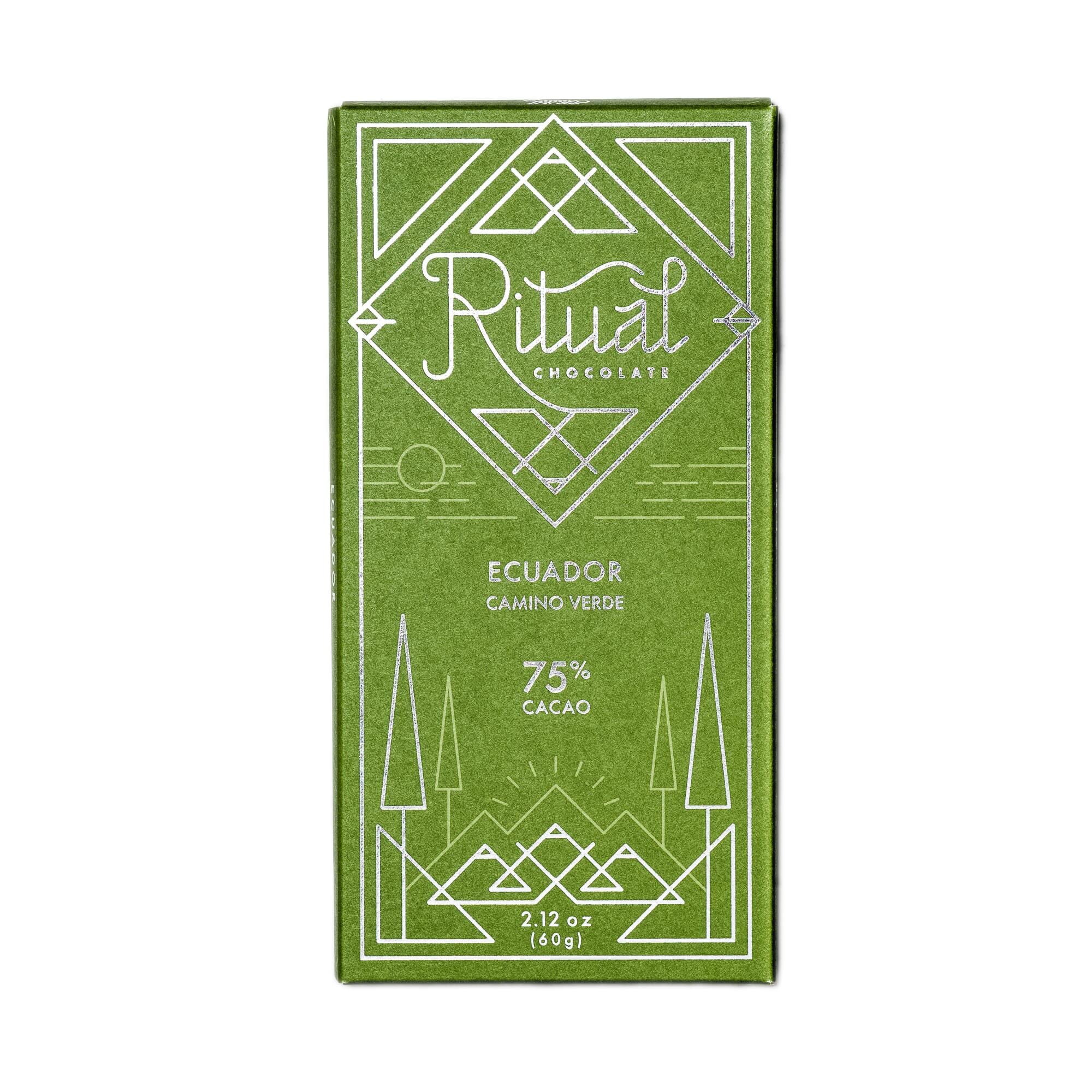 Ritual Chocolate Ecuador Single Origin 75% Bar, 2.12 OZ