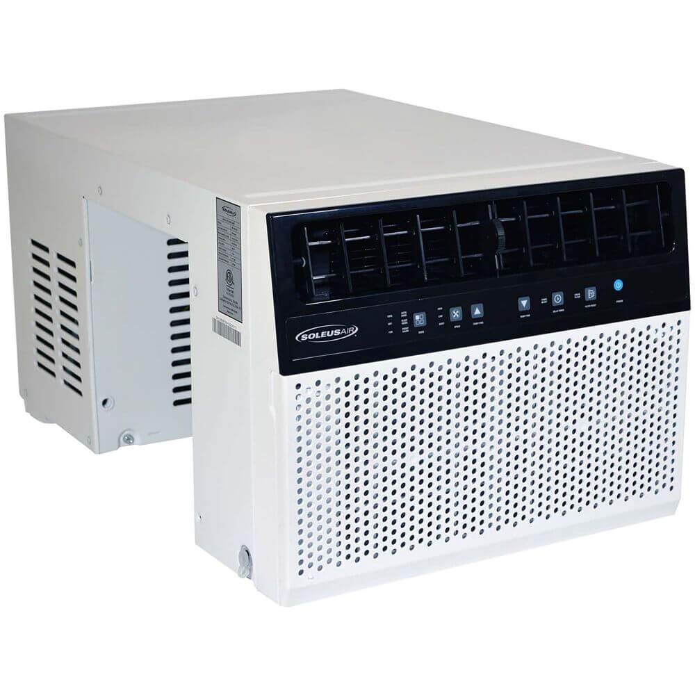 Soleus Air 8000 BTU Energy Star First Ever Over the Sill Air Conditioner, Portable, Simple Installation, MyTemp Remote, View Window