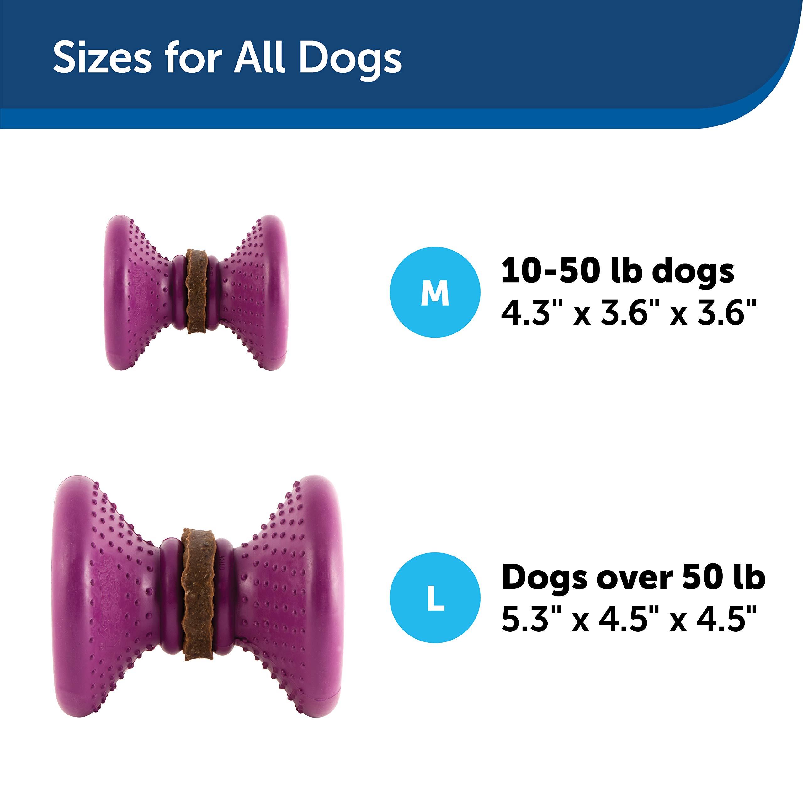 PetSafe Busy Buddy Ultra Woofer Treat Ring Dog Toy – Ultra Thick Treat Rings – Medium