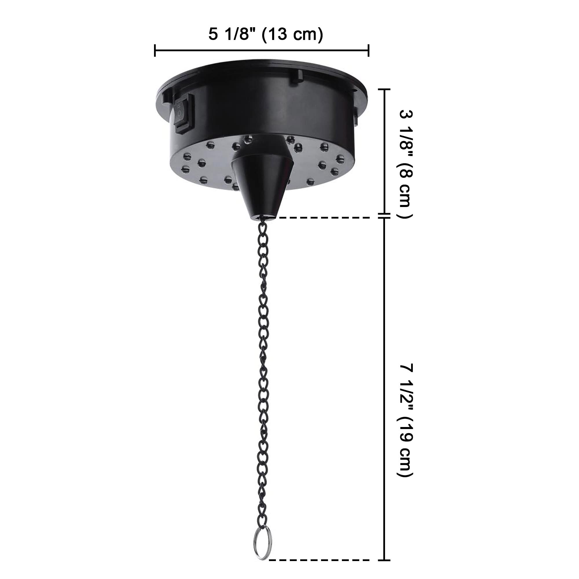 Yescom 12" Mirror Disco Ball w/ 6RPM Rotating Motor & 3W Multicolors LED Pinspot Spot Light Kit Home Party Club Lighting