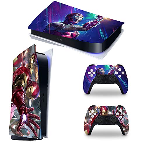Super Hero PS5 Standard Edition Console and Controller 5 Controller Skin Set - PlayStation 5 Vinyl
