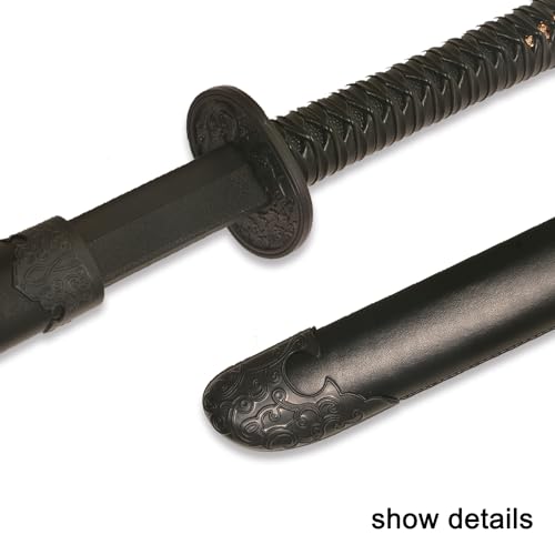 Sword fort Replica Swords - 39" Sasuke Sword Katana Anime Cosplay Sword Black