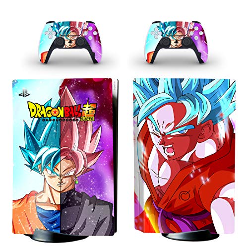Super Saiyan God - PS5 Skin Console - PS5 Controller Skin Cover Vinyl Decal Protective
