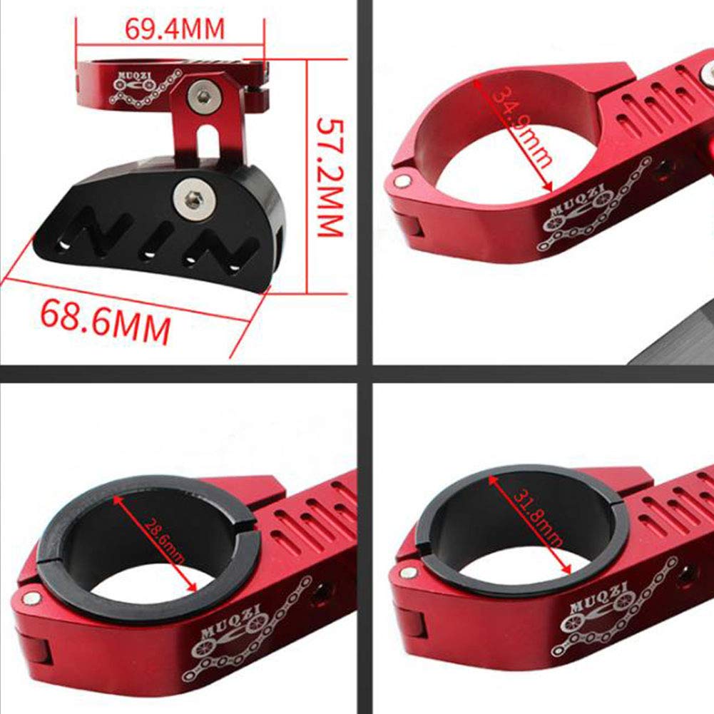 Tookie Bike Chain Guide, Hollowed Design Single Disk Stabilizer Mountain Cycle Chain Guide Tensioner, for Single Disc Sprocket, Front Dial Smooth Driving