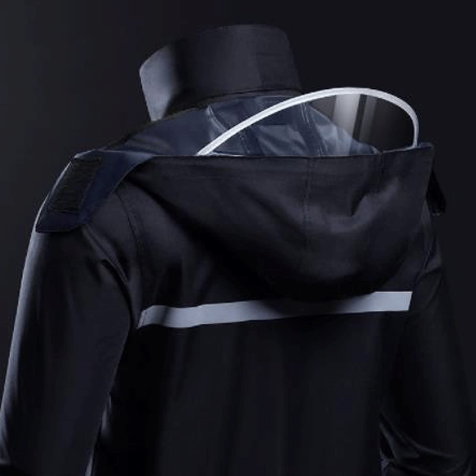 SETEXI Raincoats, Raincoats Suit Motorcycle Rain Coat Pants Reflective Strip Poncho Waterproof Rain Jacket Cycling Hiking Protective Rain Gear