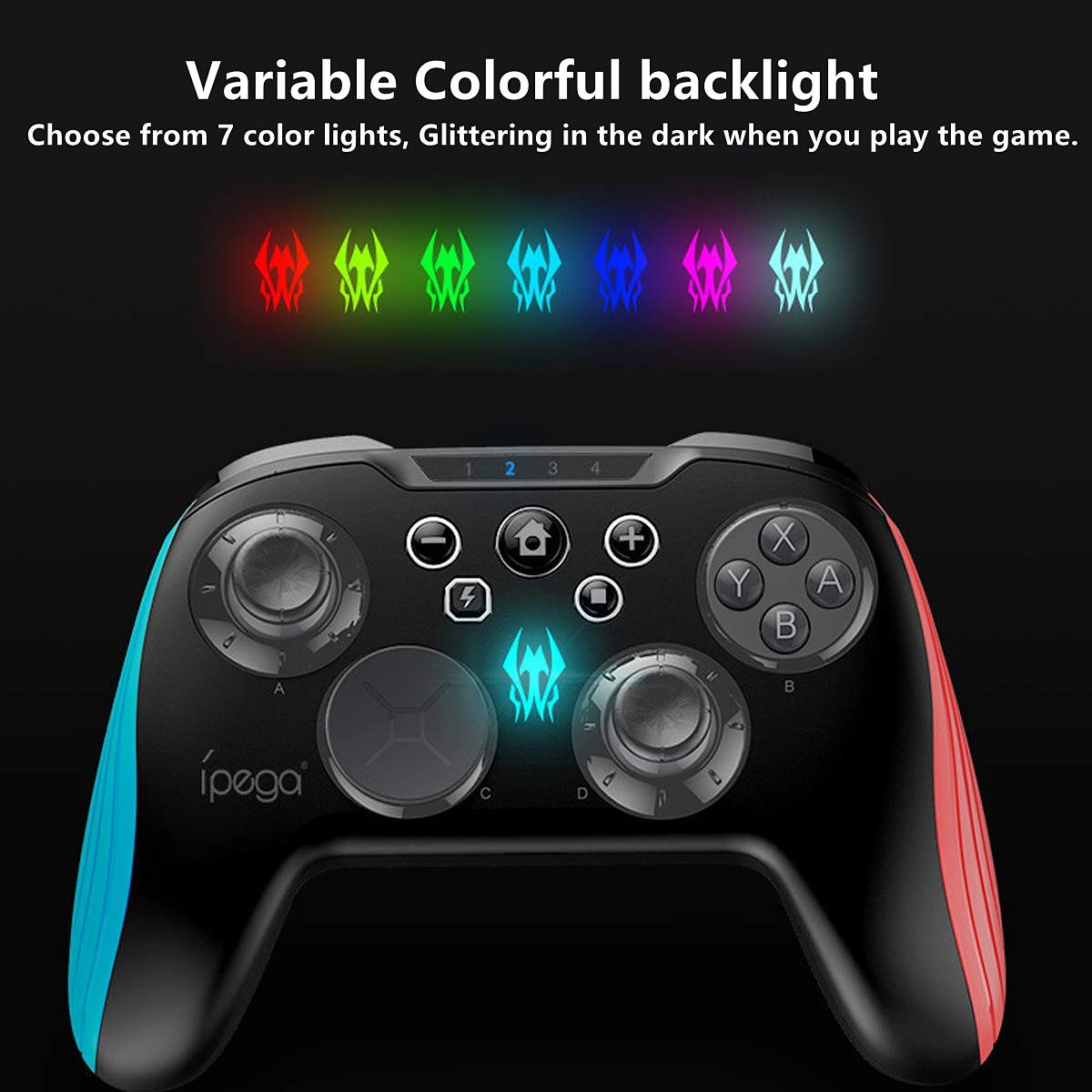 Switch Controller, DoinMaster Wireless Pro Controller for for Switch/Switch Lite with Joystick, Adjustable Turbo Vibration, Ergonomic Non-Slip