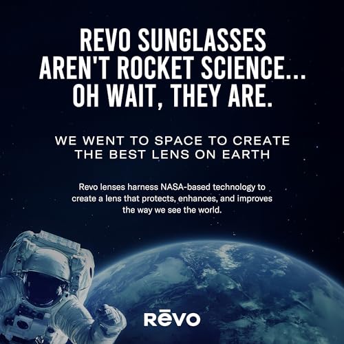 Revo Sunglasses Descend N: Polarized Serilium+ Lens with Rimless Rectangle Frame, Crystal Brown Frame with Terra Lens