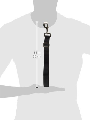 Petmate 11483 Seat Belt Loop Tether for Pets, Medium/Large, Black