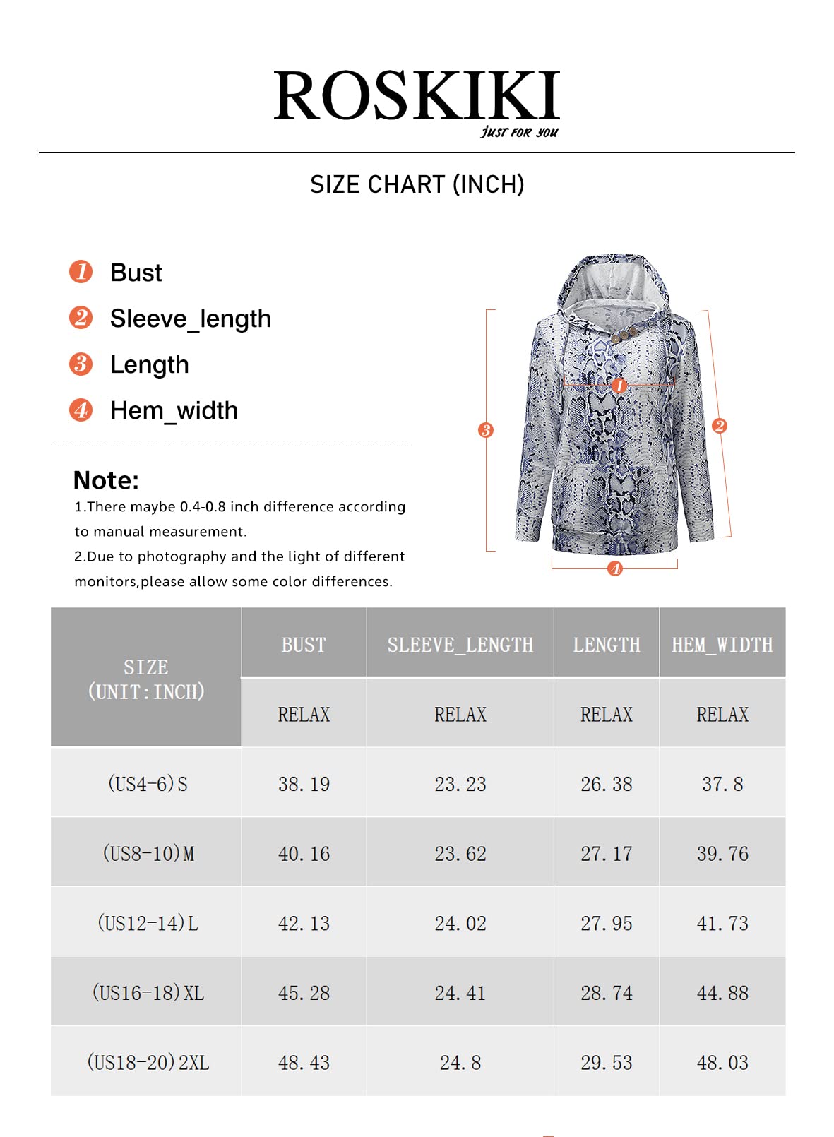 ROSKIKI Womens Hoodies Tops Casual Camo Print Long Sleeve Drawstring Button Sweatshirts Pullover Tops with Pockets Green Small