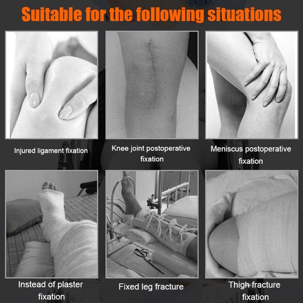 TSUSF Hinged ROM Knee Joint Fixation Bracket Adjustable Hinged Knee Brace Injury Recovery Knee Orthosis Brace And Leg Support