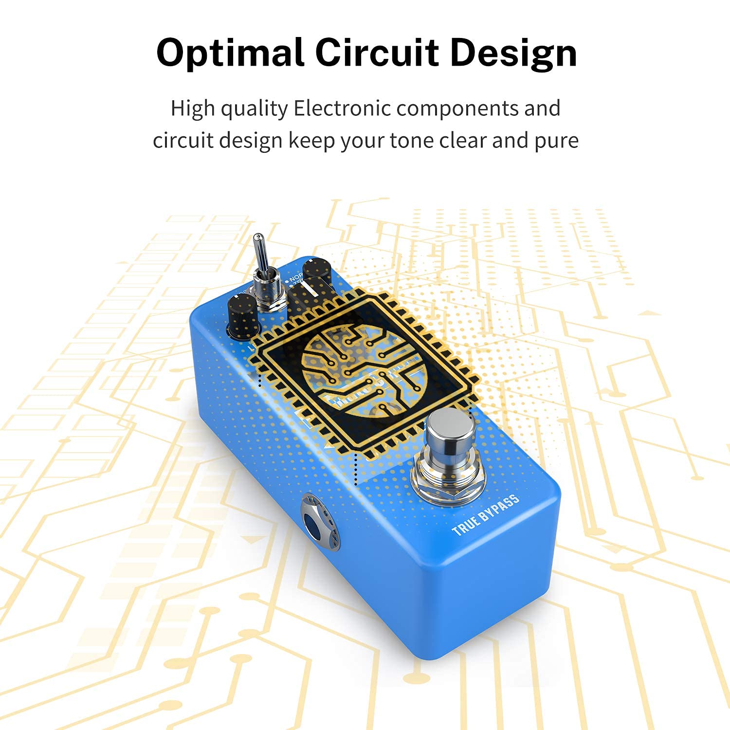 Ultimate 2 Modes Compression Effect Pedal & Donner DPA-1 Guitar Pedal Power Supply Adapter