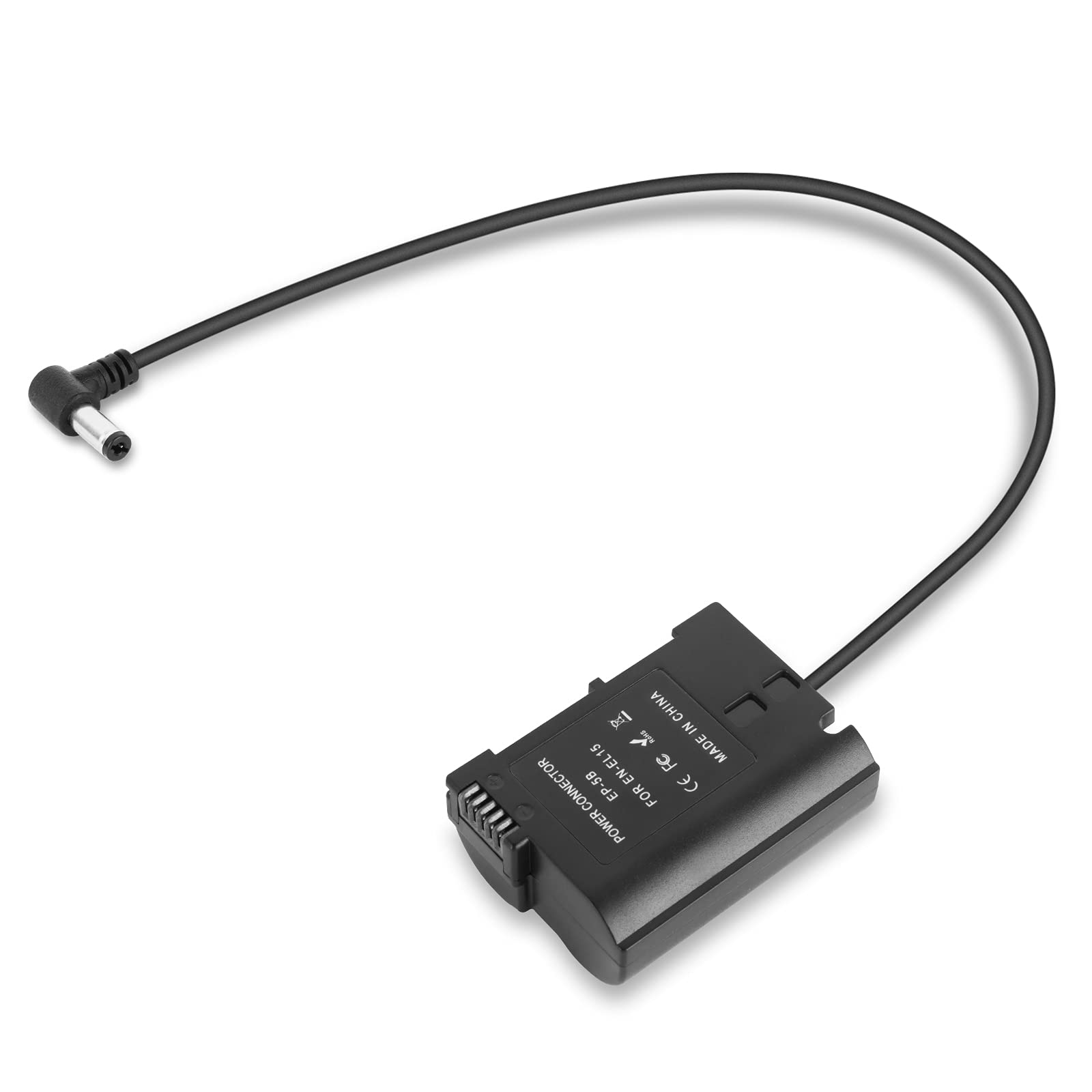 SmallRig Male Port Decoded DC Coupler EN-EL15 Dummy Battery for Nikon Cameras - 3247