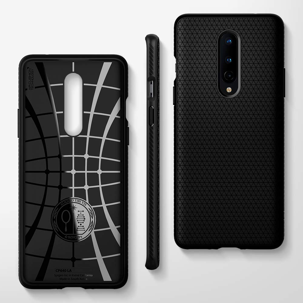 Spigen Liquid Air Armor Designed for OnePlus 8 Case (2020) [NOT Compatible with Verizon UW Version] - Matte Black
