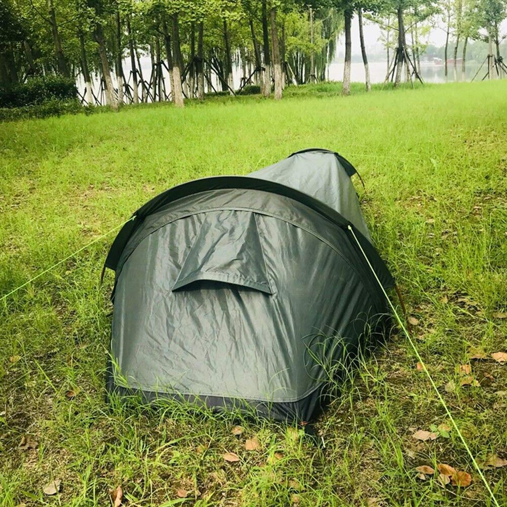 Ultralight Bivvy Bag Tent,with Wind Rope&Tent Pegs & Outer Bag,Compact Single Person Waterproof Ventilated Tent for Camping, Outdoor Survival