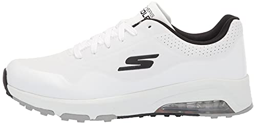Skechers Mens Go Skech-air Dos Relaxed Fit Golf Shoe, White/Black, 11