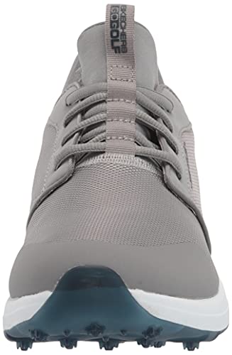 Skechers Men's Max Golf Shoe, Charcoal/Blue Sport, 10