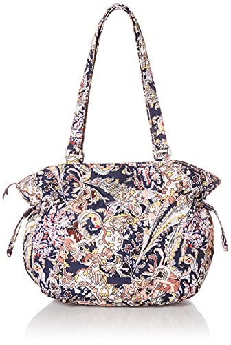 Vera Bradley Women's Performance Twill Cinch Shoulder Bag Purse, Tangier Paisley, One Size
