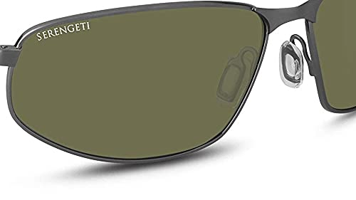Serengeti Matera Sunglasses Brushed Gunmetal Unisex-Adult Medium