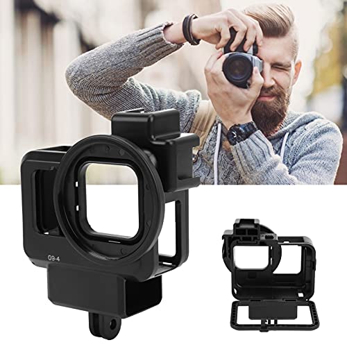 Velaurs 9‑4 Camera Cage Dual Cold Shoe, G9‑4 Action Camera Cage for GoPr 9 for Women Men