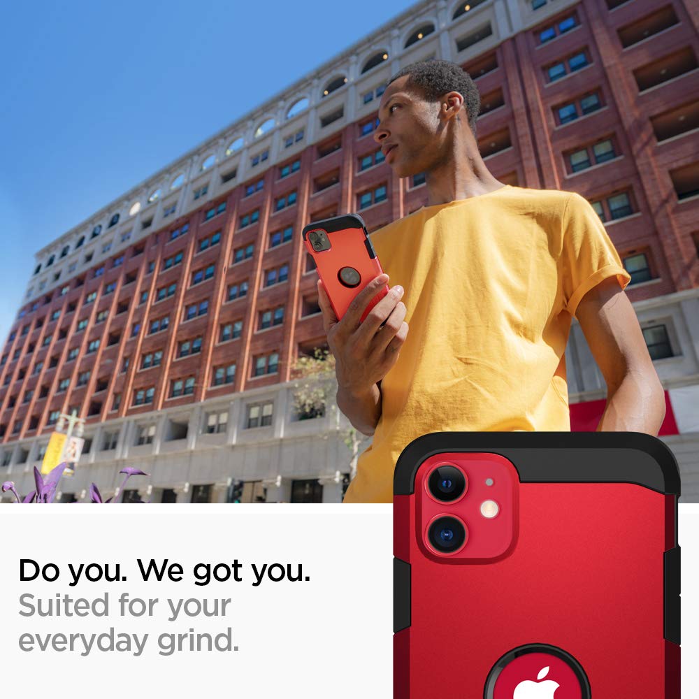 Spigen Tough Armor [Extreme Protection Tech] Designed for iPhone 11 Case (2019) - XP Red