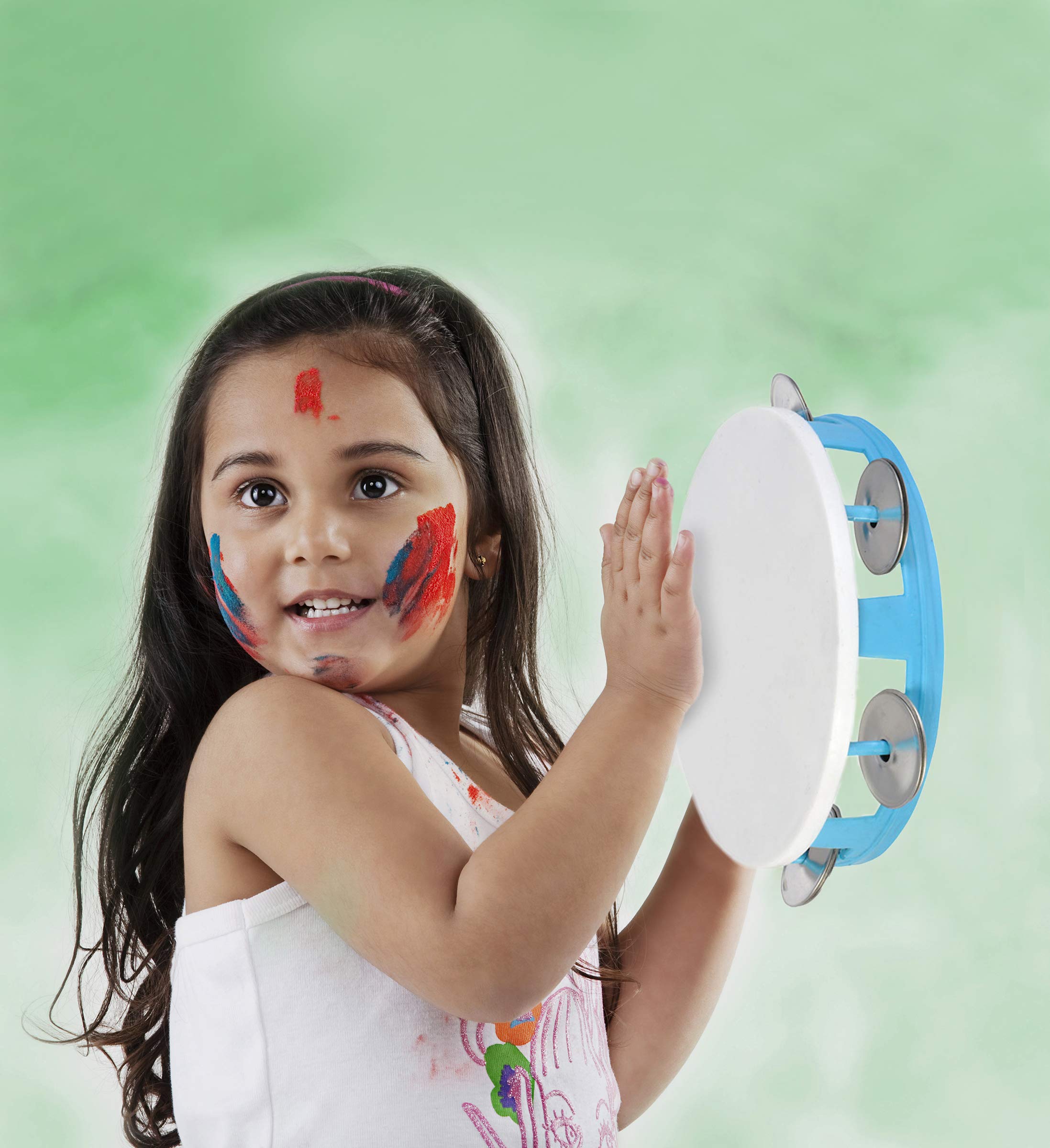 Rhode Island Novelty 5.5 Inch Mini Tambourines, Pack of 12 Assorted