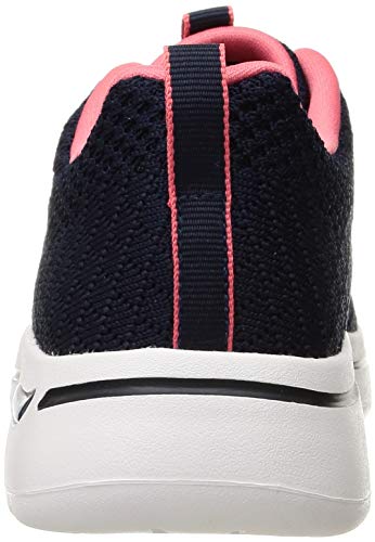 Skechers Women's Go Walk Arch Fit-Unify Sneaker, Navy/Coral, 8.5
