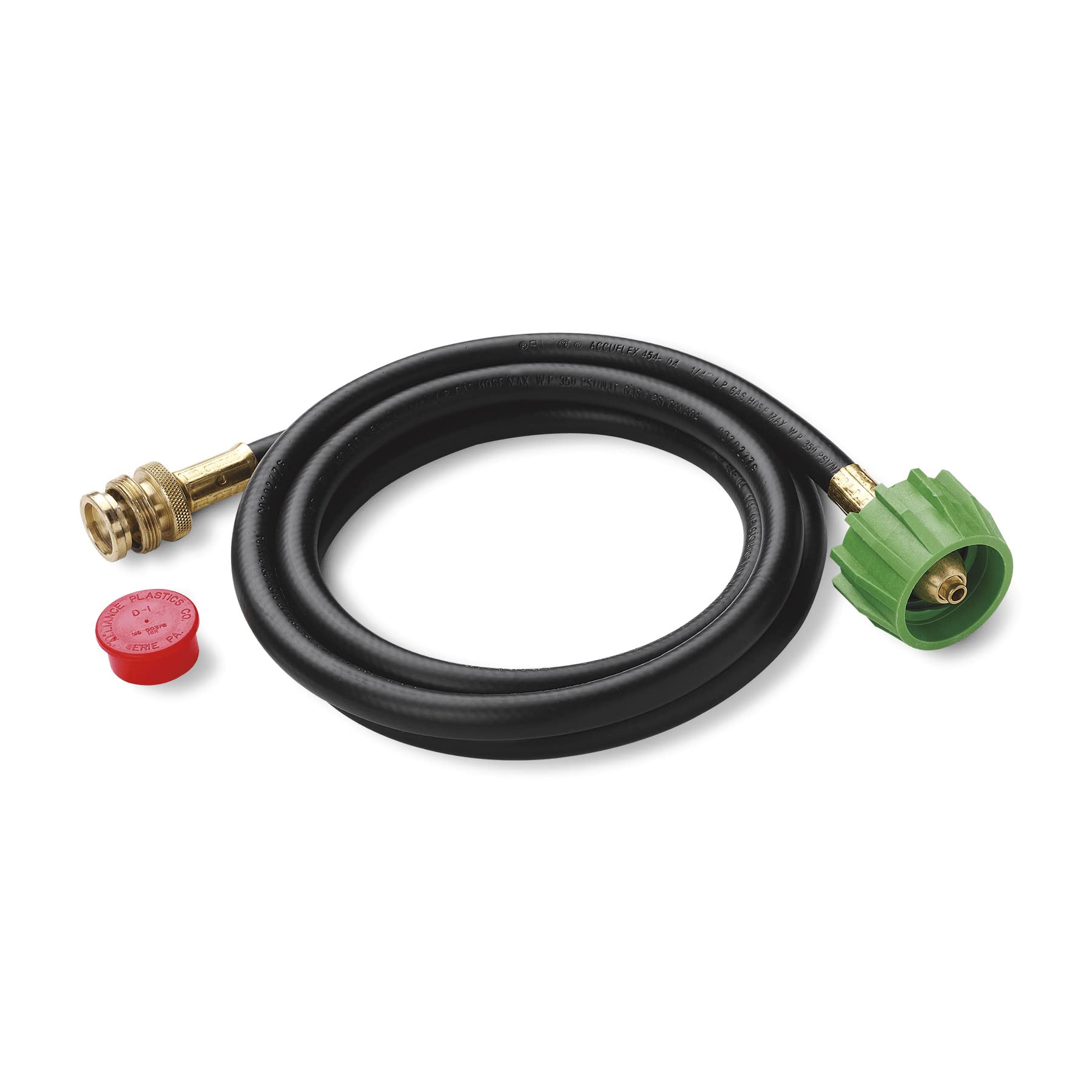 Weber Q 2200 Gas Grill - Liquid Propane (Titanium) with Adapter Hose Bundle (2 Items)