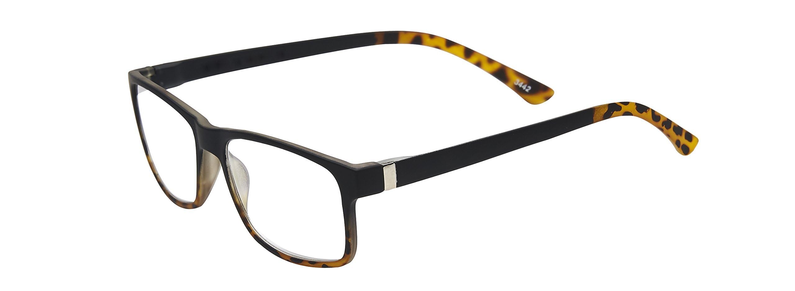 Select-A-Vision unisex adult Optitek Tri Focus 2201 Black Demi Reading Glasses, Black Demi, 32 mm US
