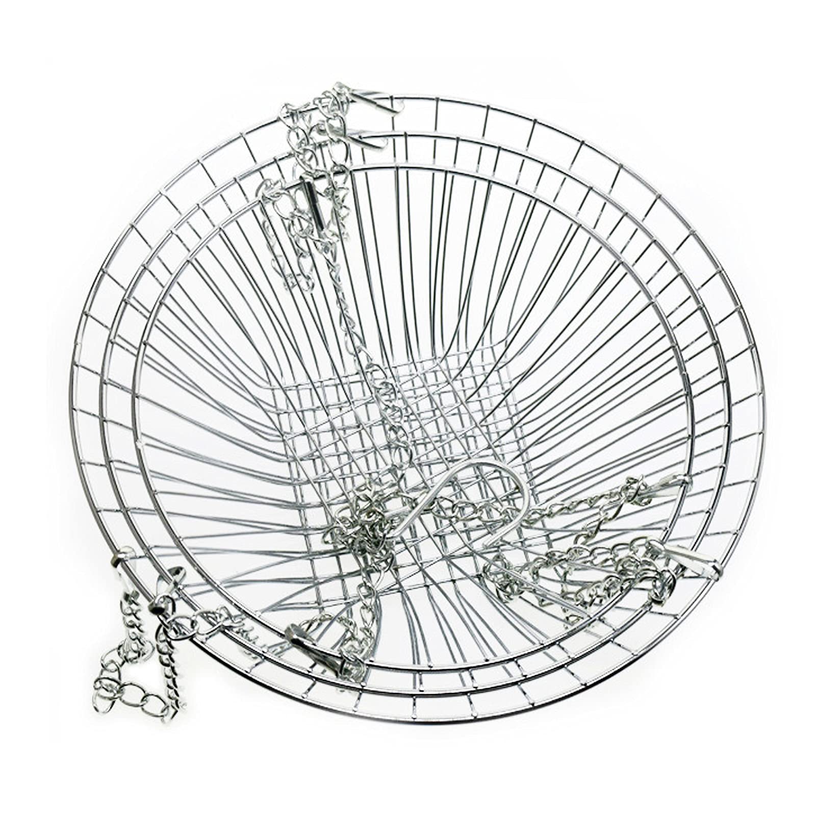 YYTONG 3 Tier Fruit Basket Hanging Heavy Duty Metal Fruit Baskets Bowl Vegetable Organizer for Kitchen, Detachable Vegetable Storage Fruit Stand Holder, Countertop Space Saver (Silver)