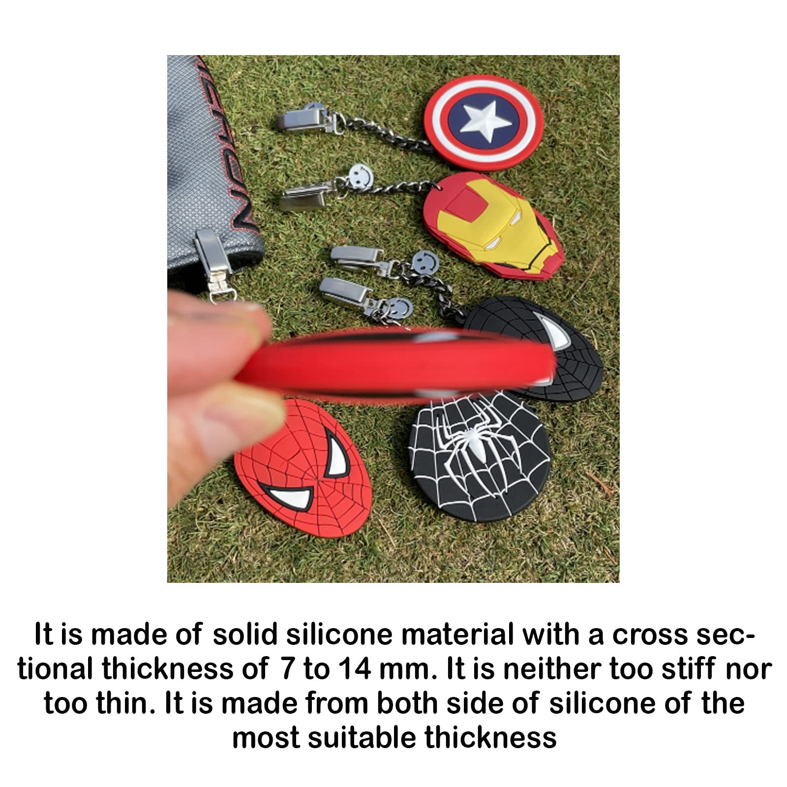 U1-Golf Tee Golf Putter Keeper, Putter Cover Holder, Golf Tee Hanger, Golf Accessories Star Shield