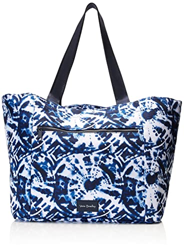 Vera Bradley Women's Recycled Lighten Up Reactive Drawstring Family Tote Bag, Island Tie-Dye, One Size