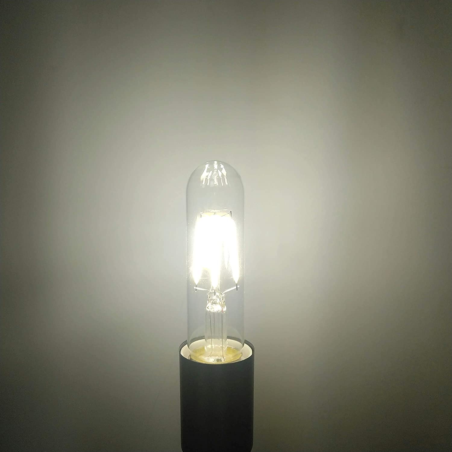 T10 LED Bulbs Daylight 4000K LED Tubular Edison Light Bulbs 4W Dimmable Tube Vintage Led Bulbs 40 Watt Equivalent,E26 Medium Base, LED Filament Retro Bulb for Desk Lamp, (6-Pack), 6 Count (Pack of 1)