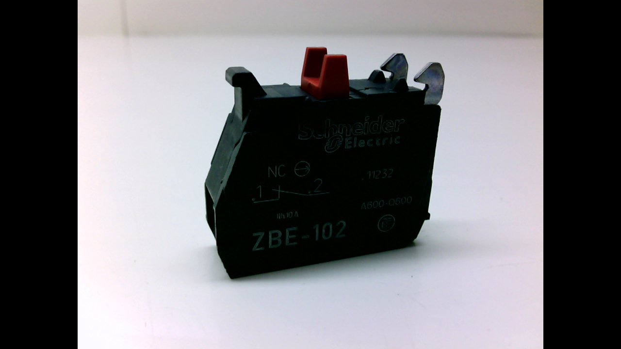 Schneider Electric Zbe-102 - Pack of 2 - Contact Block 1Nc Zbe-102 - Pack of 2 -