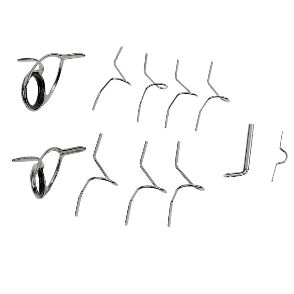 Yiotfandoll Fly Fishing Rod Guide Set Rod Repairing Fishing Tool Tip DIY Repair Kit