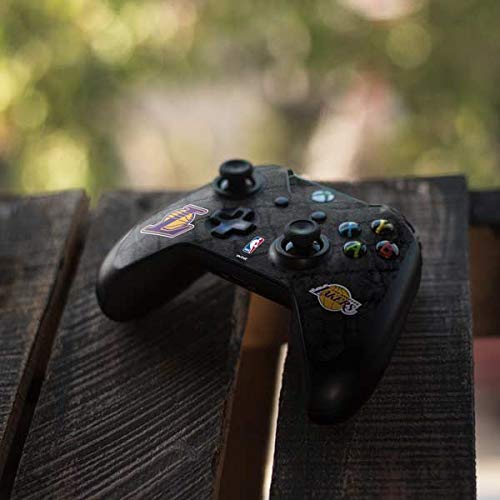 Skinit Decal Gaming Skin Compatible with Xbox One Elite Controller - Officially Licensed NBA Los Angeles Lakers Dark Rust Design