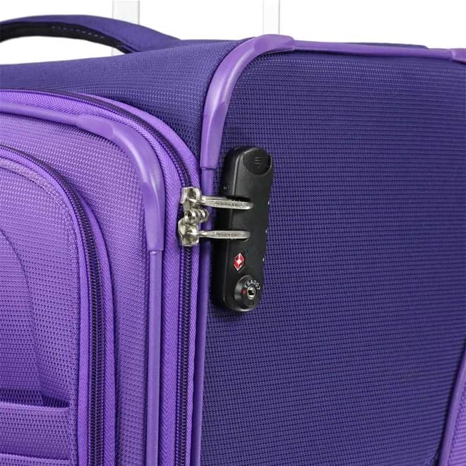 Samsonite Eco Lite Spinner Carry-On Luggage Large Purple Travel Bag