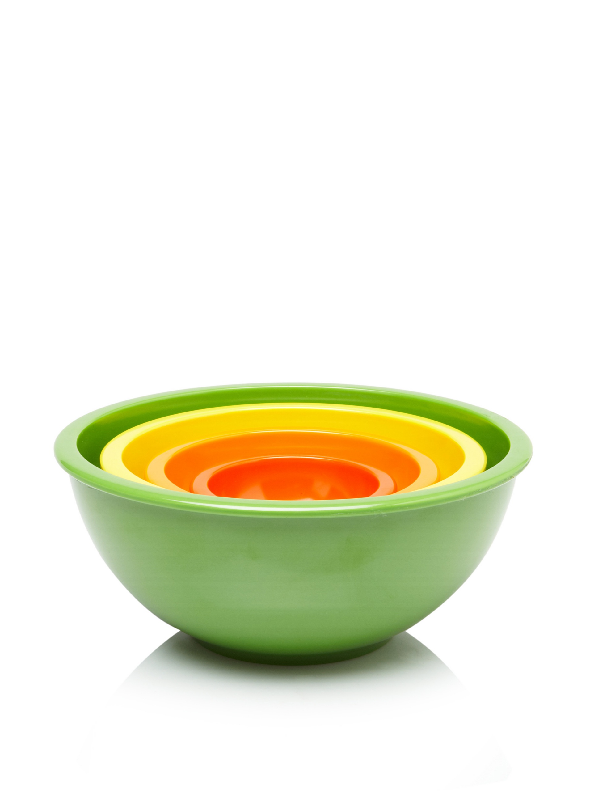 Zak Designs Set of 4 Colorways Small Nested Bowls, Assorted Citrus