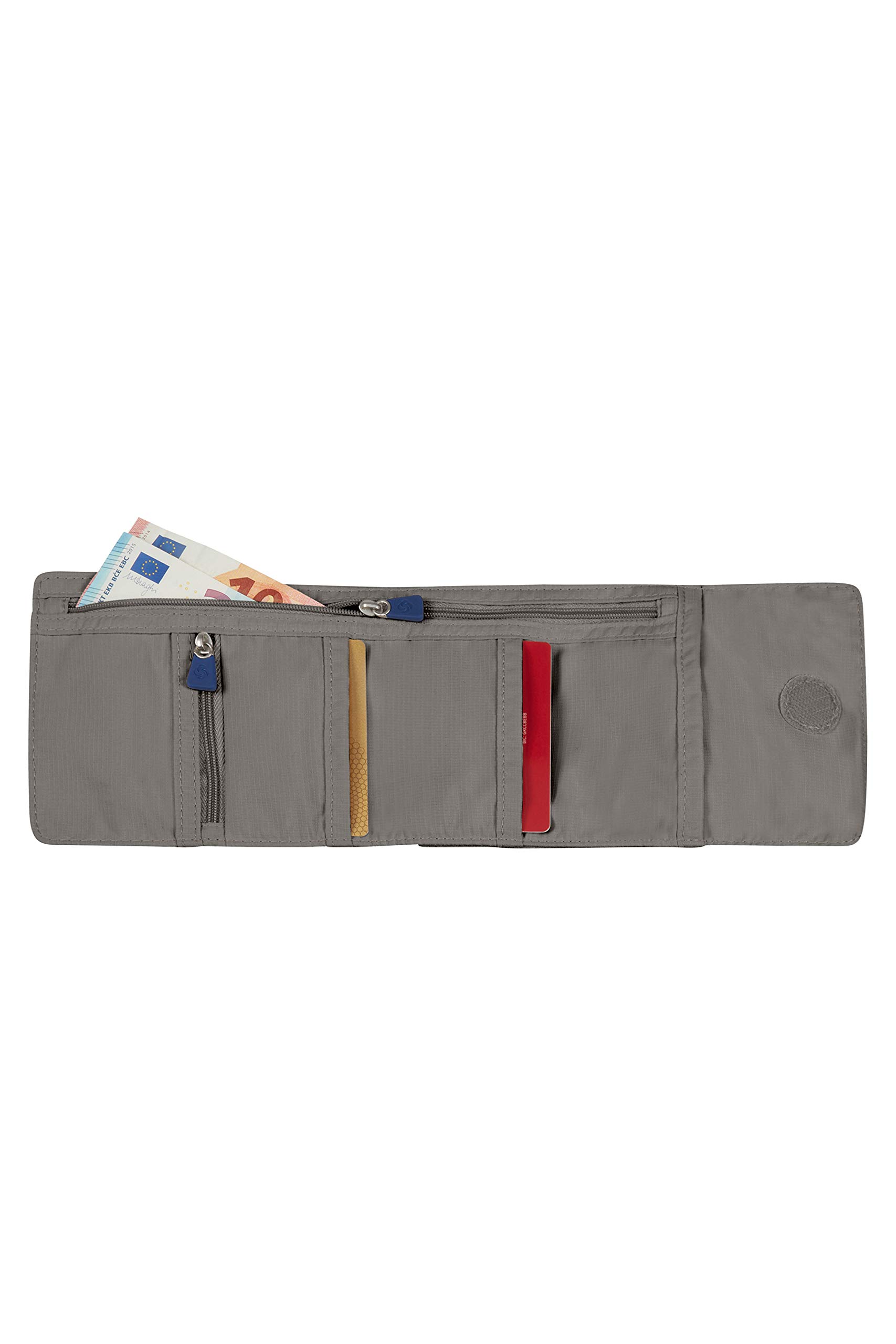 Samsonite Multi-Pocket Neck Pouch, Grey (Eclipse Grey), 34 Centimeters