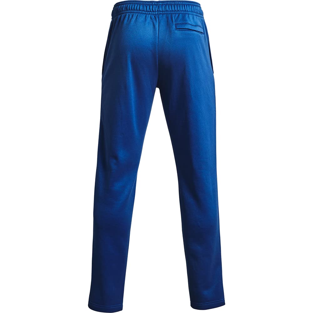 Under Armour Men's Rival Fleece Textured Pants, Tech Blue (433)/Onyx White, Small