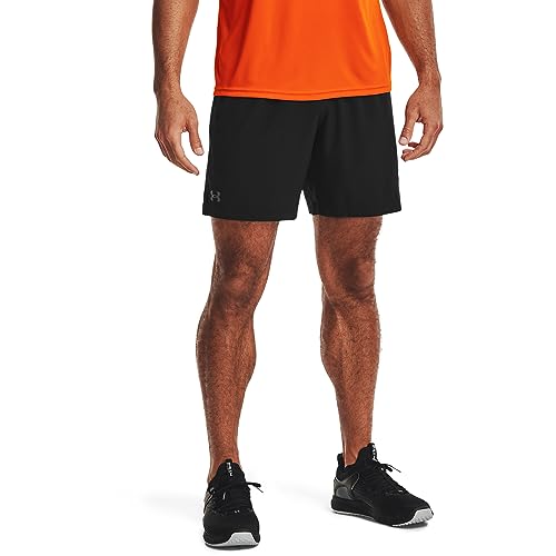 Under Armour Men's Woven 7-Inch Shorts, Black (001)/Pitch Gray, Small