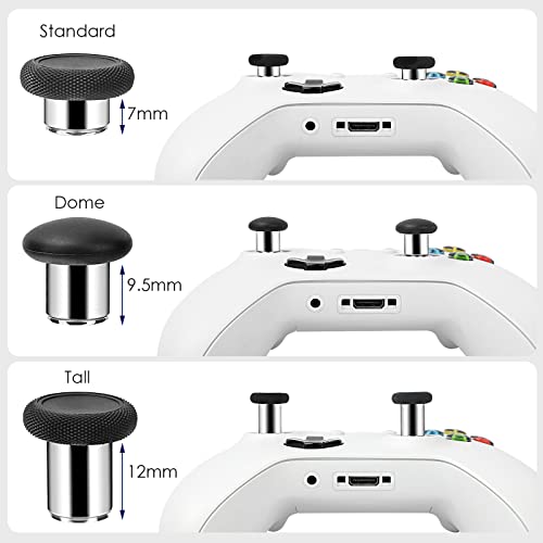 TOMSIN 8 in 1 Magnetic Replacement Thumbsticks Metal Joysticks & T8 Cross Screwdrivers Repair Kit fo Xbox One Wireless Controller