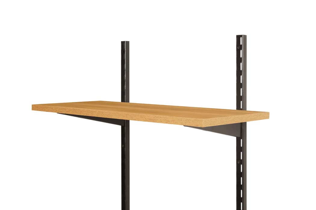 Rubbermaid 10"x36" Decorative Board, Golden Oak, Adjustable Shelf, Wood, Storage, Shelving