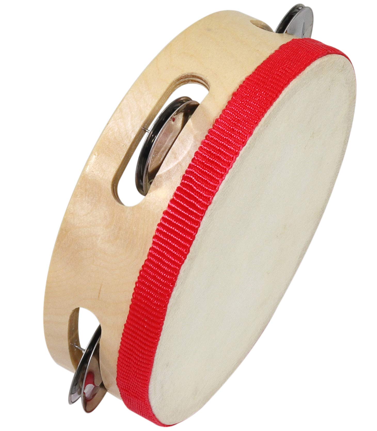 Tambourine for Kids 6 inch - Small Handheld Tambourine Drum Single Row Toy