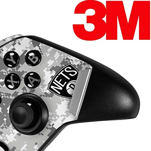 Skinit Decal Gaming Skin Compatible with Xbox One Elite Controller - Officially Licensed NBA Brooklyn Nets Digi Camo Design