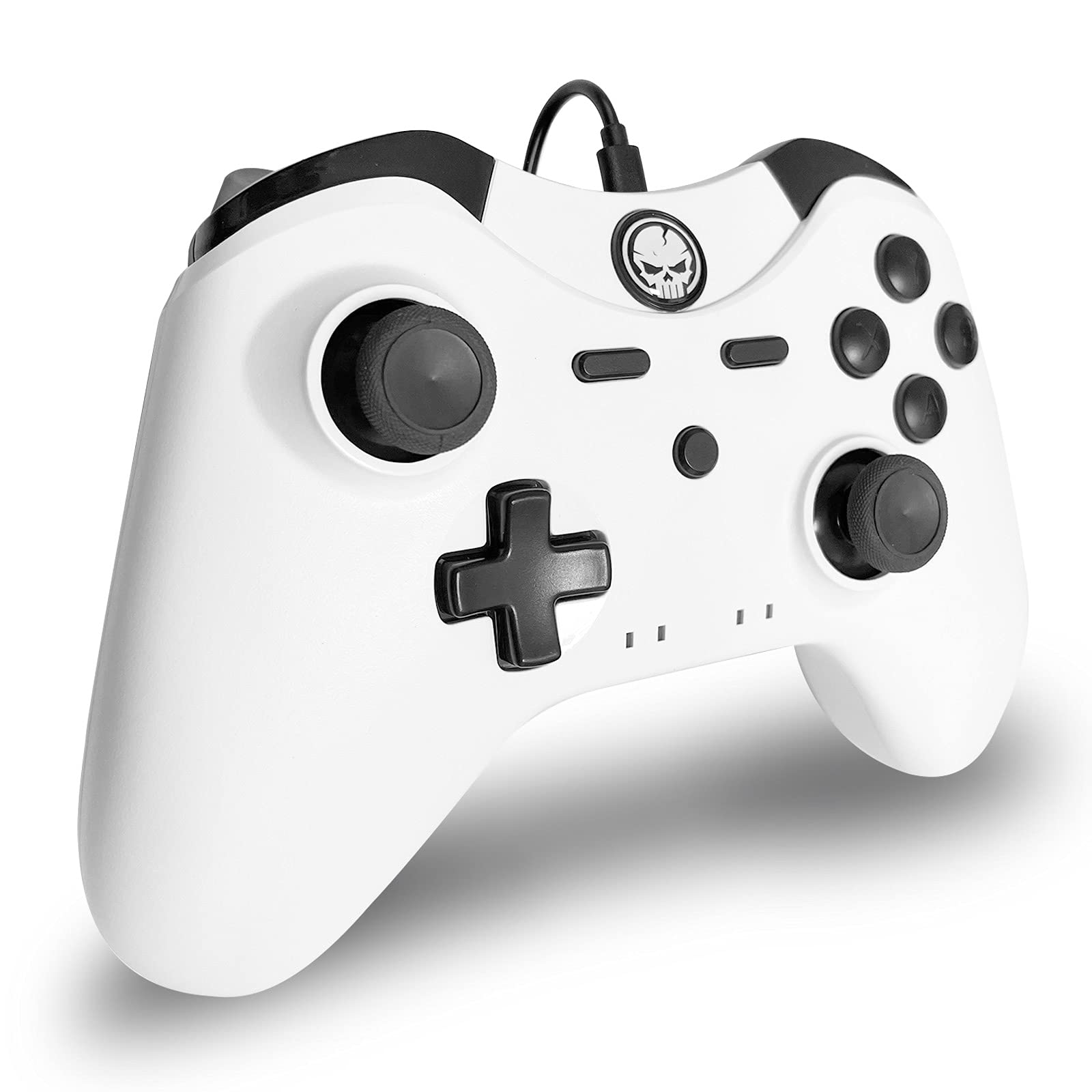 Wired Controller for Xbox One, Xbox Series X|S, PC with Audio Jack & Turbo Function (6FT) - White